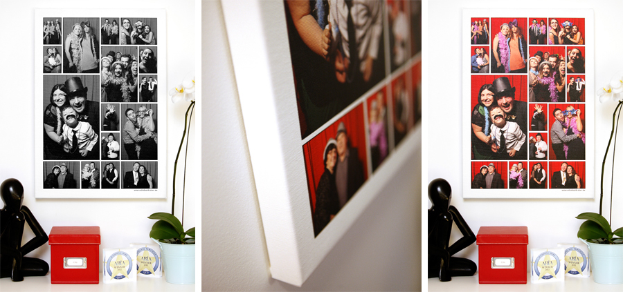 Photo Booth Prints Displayed to Perfection - In the Booth