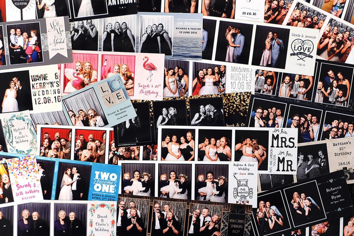 Photo Booth Prints Displayed to Perfection - In the Booth