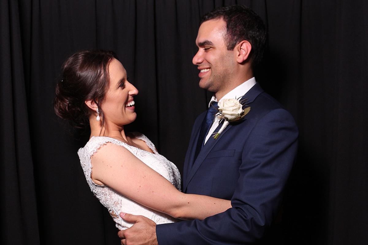 Photo Booth for hire for your First Look - In the Booth