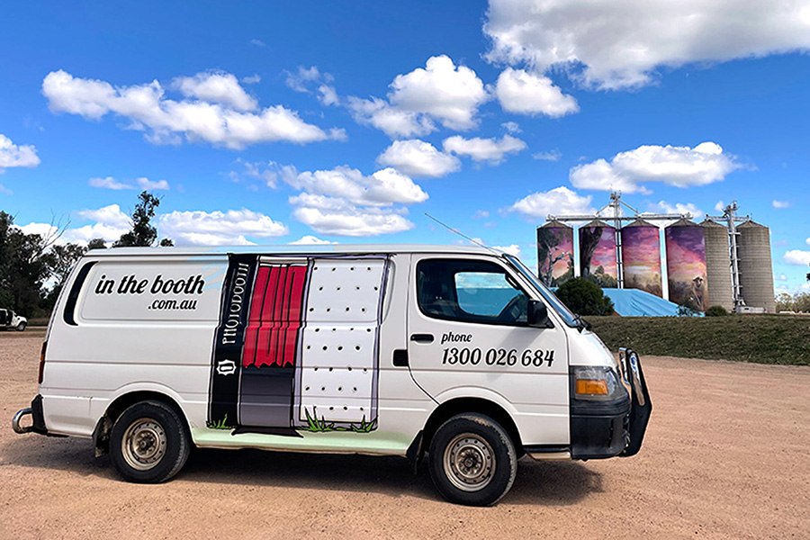 Photo Booth Delivery - In the Booth